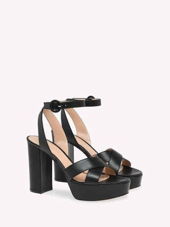 GIANVITO ROSSI 105mm Sabrina Crossover Platform Sandals