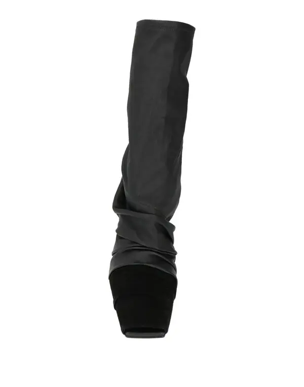 Rick Owens Minimalist Leather Ankle Boots
