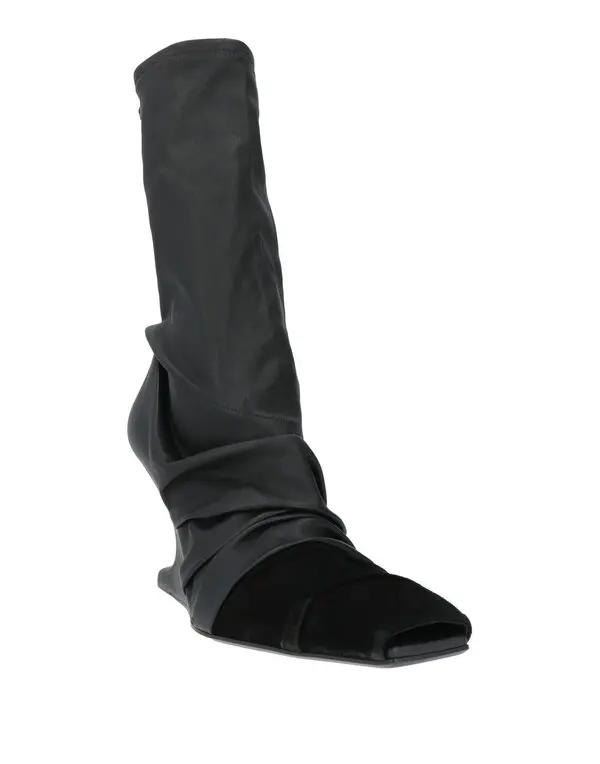 Rick Owens Minimalist Leather Ankle Boots