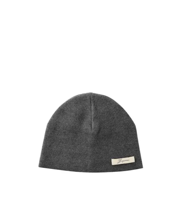 Jacquemus The Chevron Beanie - Gray
