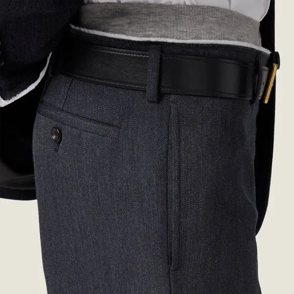 Miu Miu Twill Pants - Black