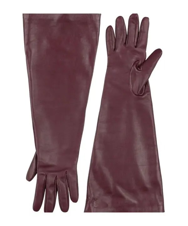 Saint Laurent Solid-color Leather Gloves