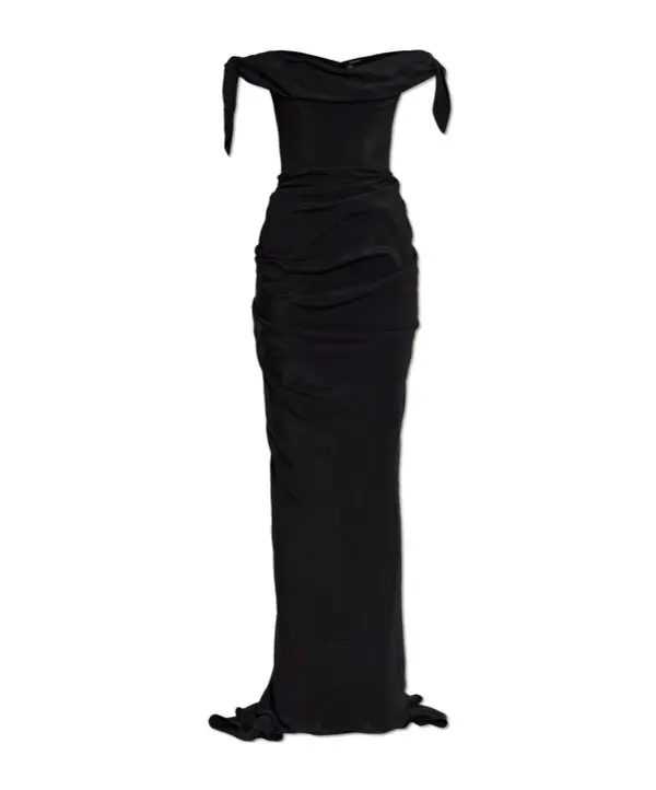 Cult Gaia Off-shoulder Draped Dress