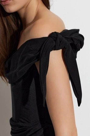 Cult Gaia Off-shoulder Draped Dress
