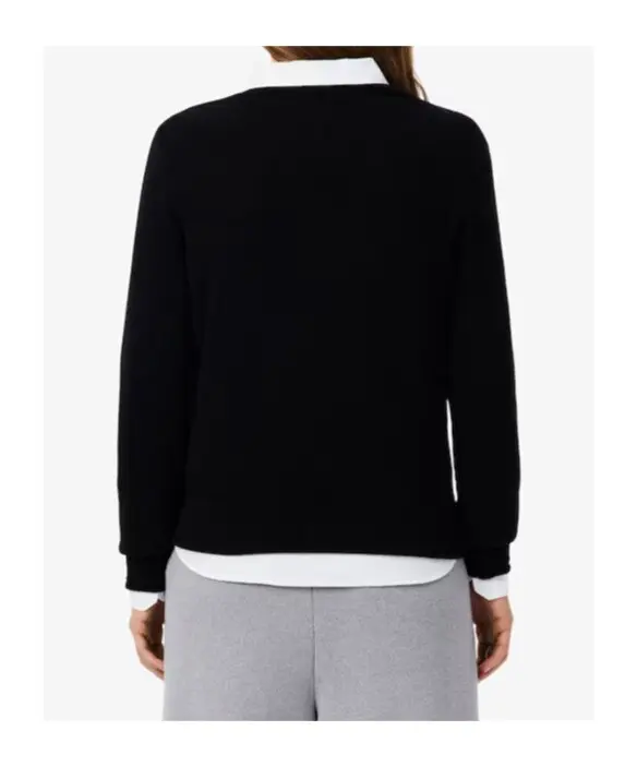 Lacoste 3d Knit Wool Sweater