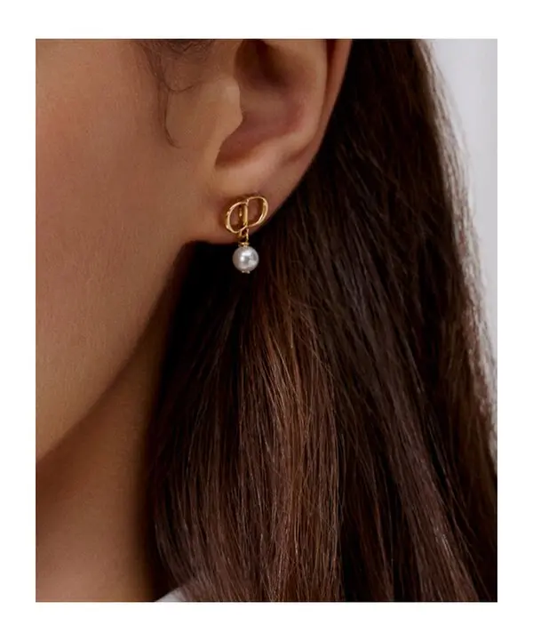 Dior Cd Mini Bow Earrings