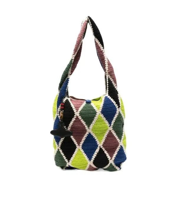 VIVIENNE WESTWOOD Diamond-patterned Tote Bag - Multicolor