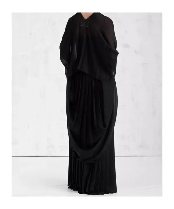 MAISON MARGIELA Pleated Kaftan Maxi Dress