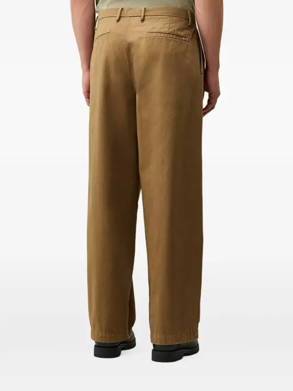 C.P. COMPANY Cotton Gabardine Boxy Pleats Pants