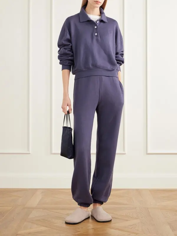Eterne Cropped Polo Sweatshirt
