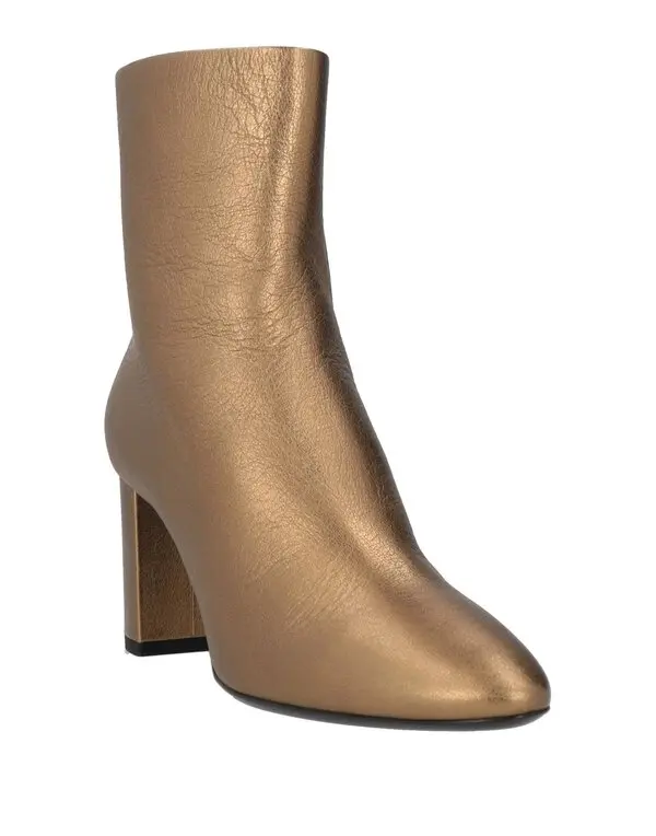 Saint Laurent Minimalist Genuine Leather Ankle Boots