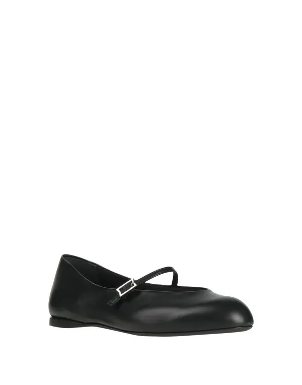 Max Mara Minimalist Leather Mary Jane Shoes