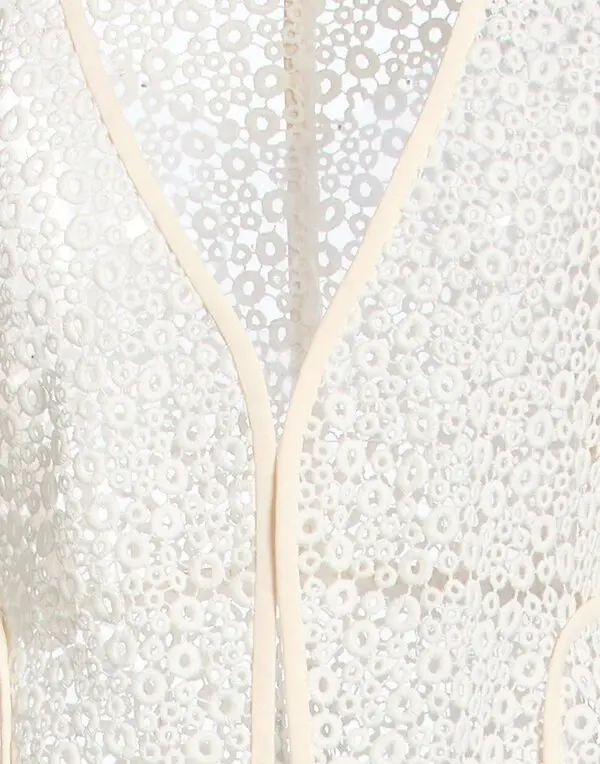 Chloé Minimalist Lace Long-sleeve Cropped Jacket