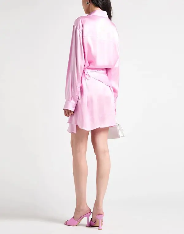 Balenciaga Logo-printed Satin Dress