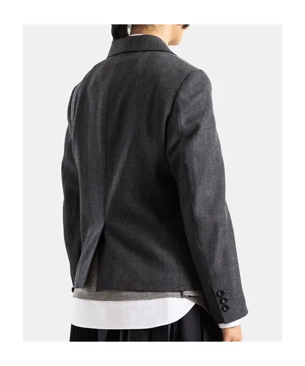 Comme Des Garçons Tailored Blazer With A Tab-collar Detail