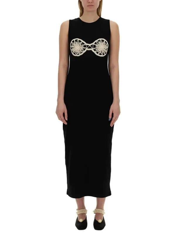 Magda Butrym Crochet Bra Tank Dress