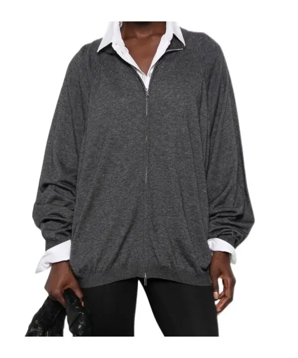 THE FRANKIE SHOP Long-sleeve Casual Zip-up Jacket