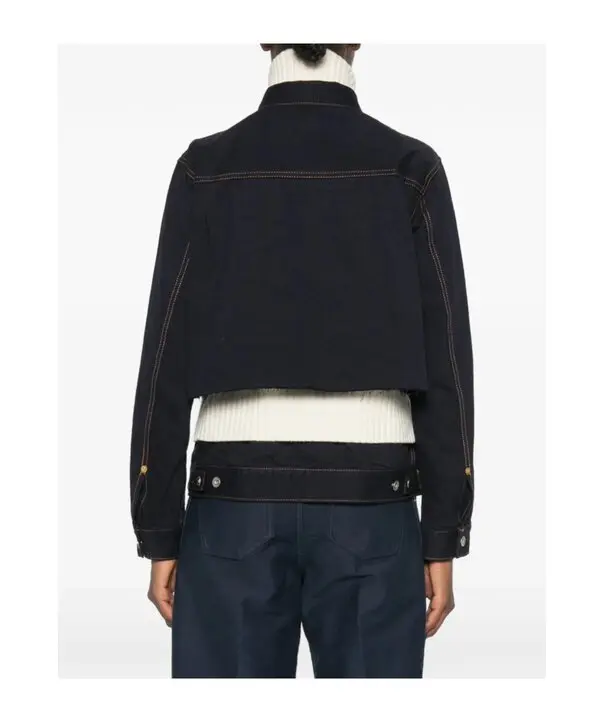 Sacai Layered-design Raw-cut Jacket