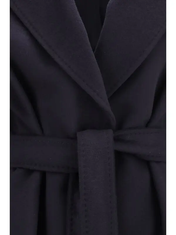 Max Mara Mstdravenna Belted Coat - Black