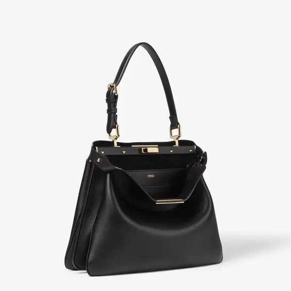 Fendi Peekaboo Soft Medium - Black