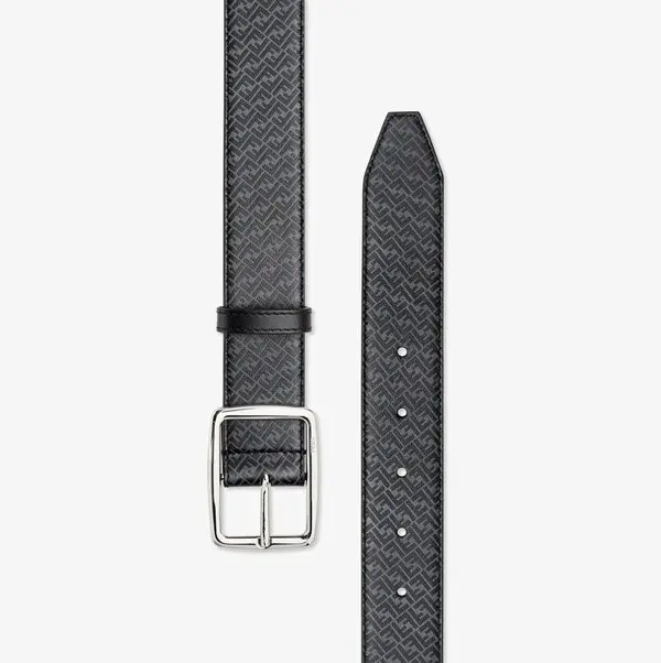 Fendi Leather Ff Logo Belt