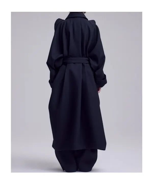 Issey Miyake Calligraph Oversized Trench Coat