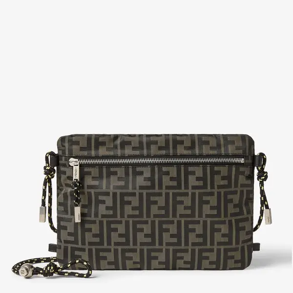Fendi Ff Light Pouch Medium - Brown