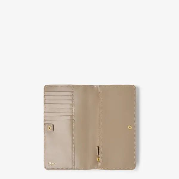 Fendi Peekaboo Wallet With Strap - Grey