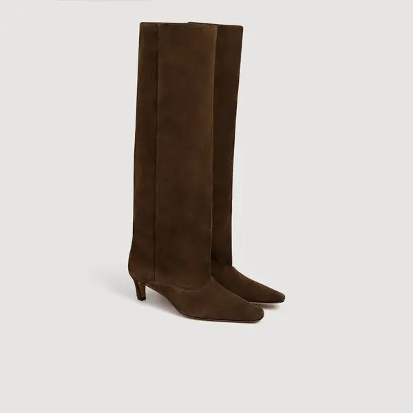 Sandro Tall Suede Boots