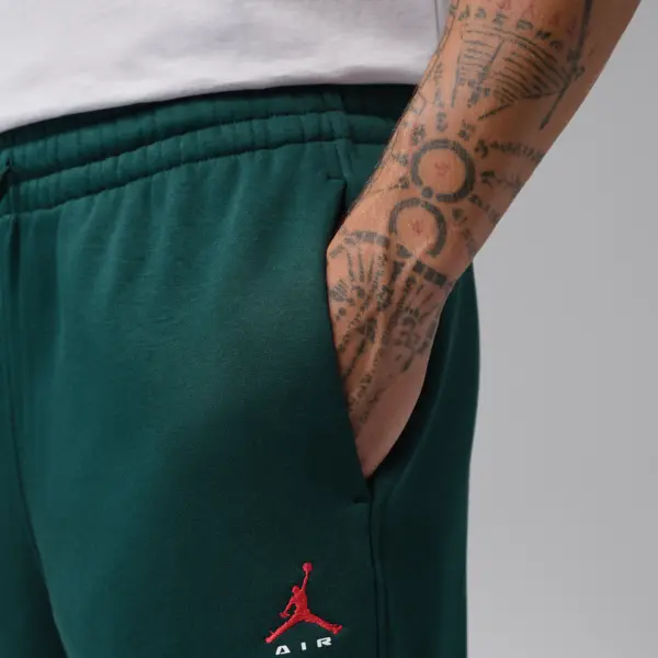 JORDAN Brooklyn Statement Fleece Open-hem Pants