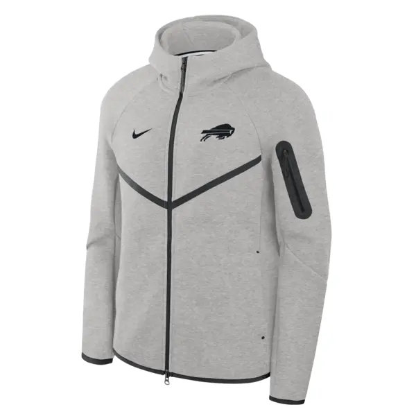 Nike Buffalo Bills Top Billing Tech Fleece Windrunner Nfl Full-zip Hooded Jacket - Grey