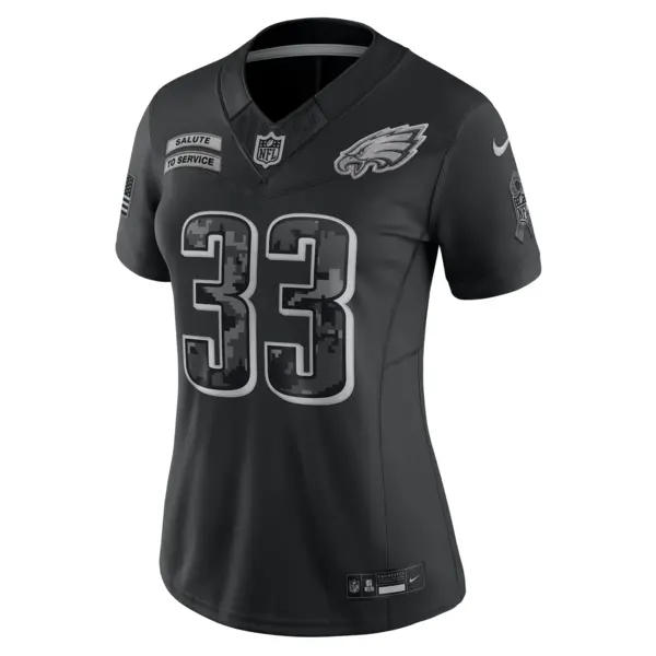 Nike Cooper Dejean Philadelphia Eagles Salute To Service Dri-fit Nfl Limited Jersey - Black