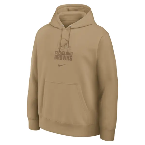 Nike Cleveland Browns Washed Club Nfl Pullover Hoodie - Brown