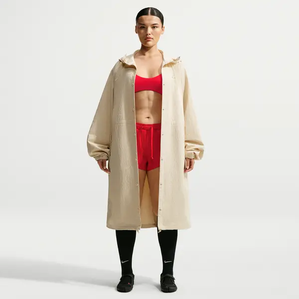 Nike Skims Crunchy Nylon Hooded Parka