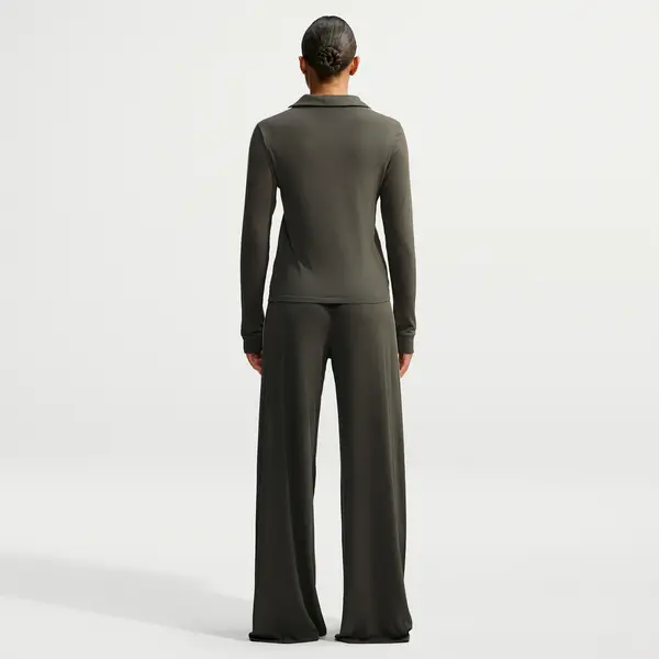Nike Skims Stretch Knit Long-sleeve Polo Top
