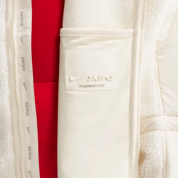 Nike Skims Sherpa Oversized Full-zip Hooded Jacket