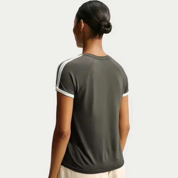 Nike Skims Stretch Knit V-neck Short-sleeve Top