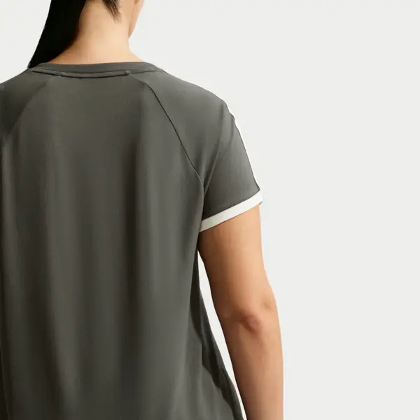 Nike Skims Stretch Knit V-neck Short-sleeve Top