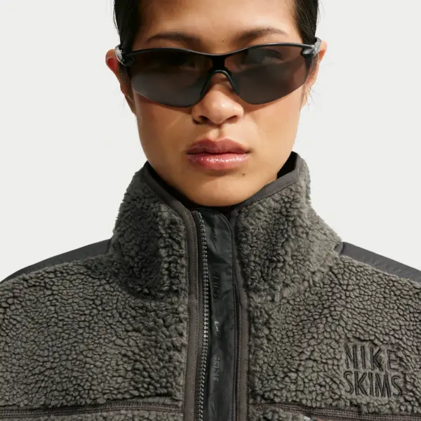 Nike Skims Sherpa Oversized 3/4-zip Jacket