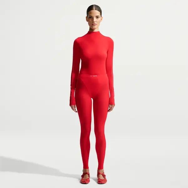 Nike Skims Weightless High-waisted V-panel Leggings - Red