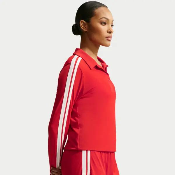 Nike Skims Stretch Knit Long-sleeve Polo Top