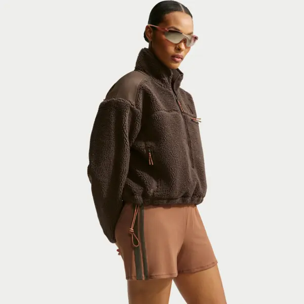 Nike Skims Sherpa Oversized 3/4-zip Jacket