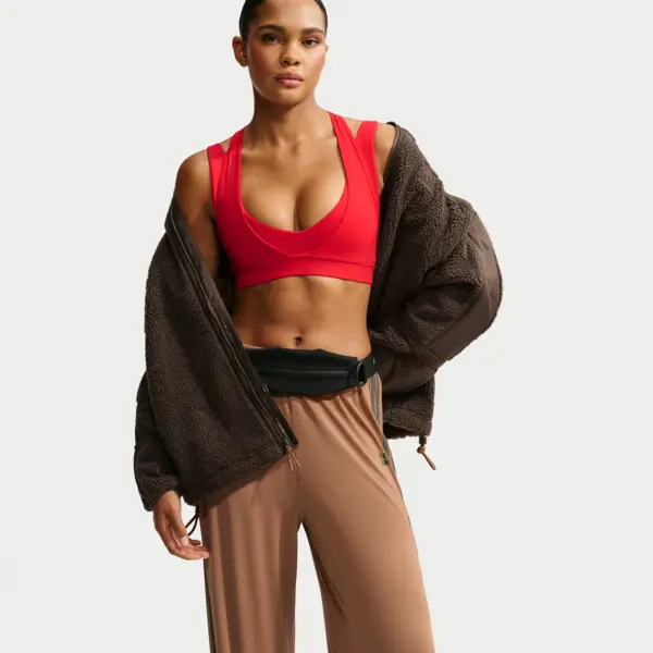 Nike Skims Sherpa Oversized Full-zip Hooded Jacket