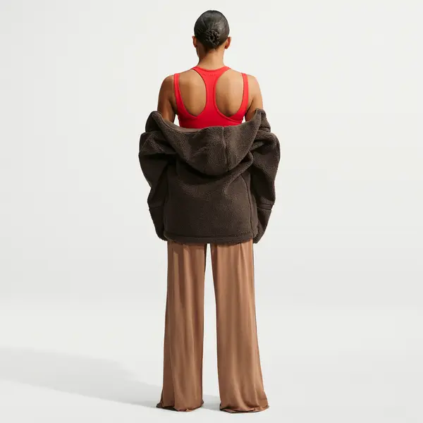 Nike Skims Sherpa Oversized Full-zip Hooded Jacket