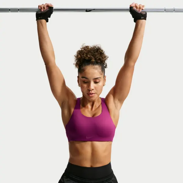 Nike Rival Ultrahigh-support Padded Sports Bra - Red