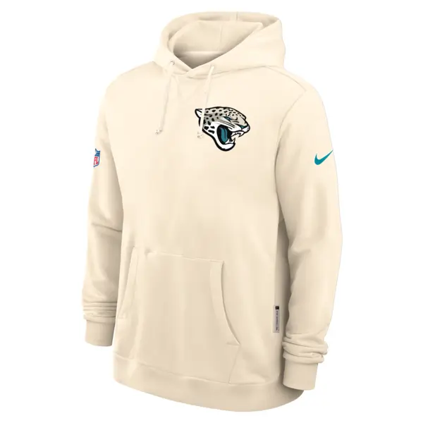 Nike Jacksonville Jaguars Rivalries Collection Sideline Dri-fit Nfl Pullover Hoodie - Brown