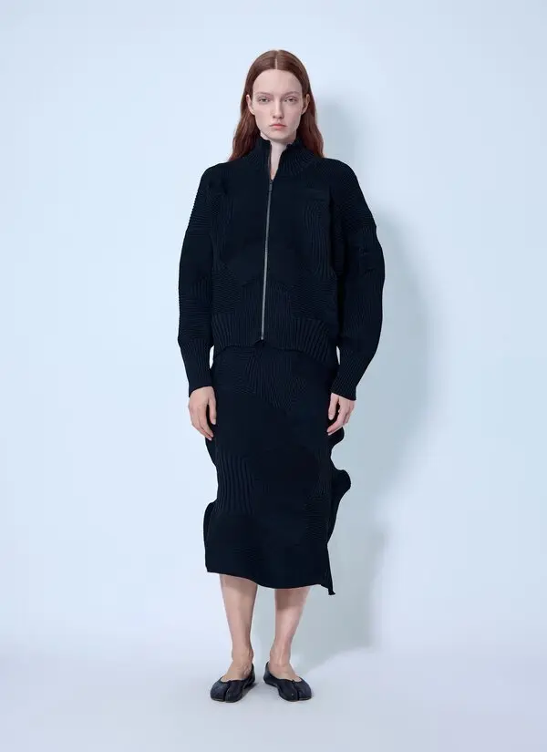 Issey Miyake Kone Kone Midi Skirt