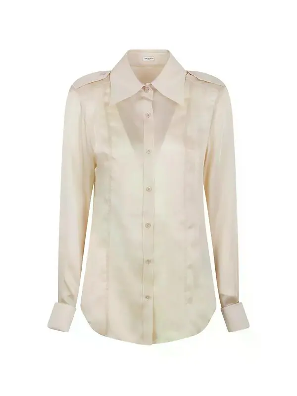 Balmain Epaulette-detail Buttoned Shirt