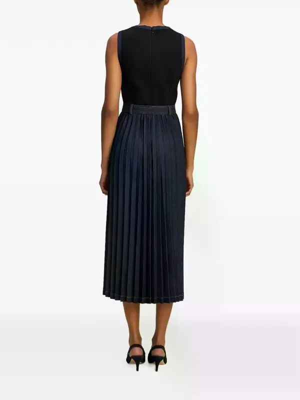 Cinq À Sept Crosby Pleated Midi Dress