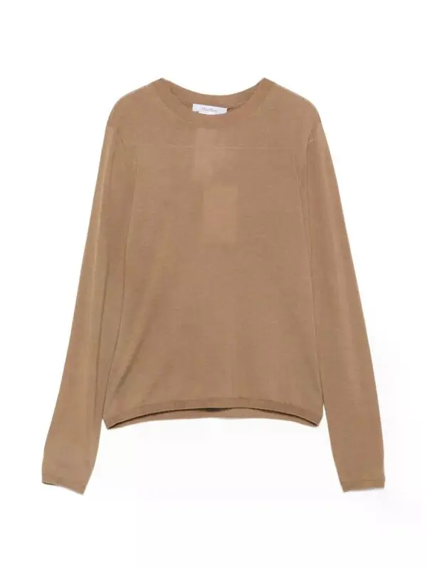 Max Mara Crew-neck Long-sleeve Sweater - Neutrals